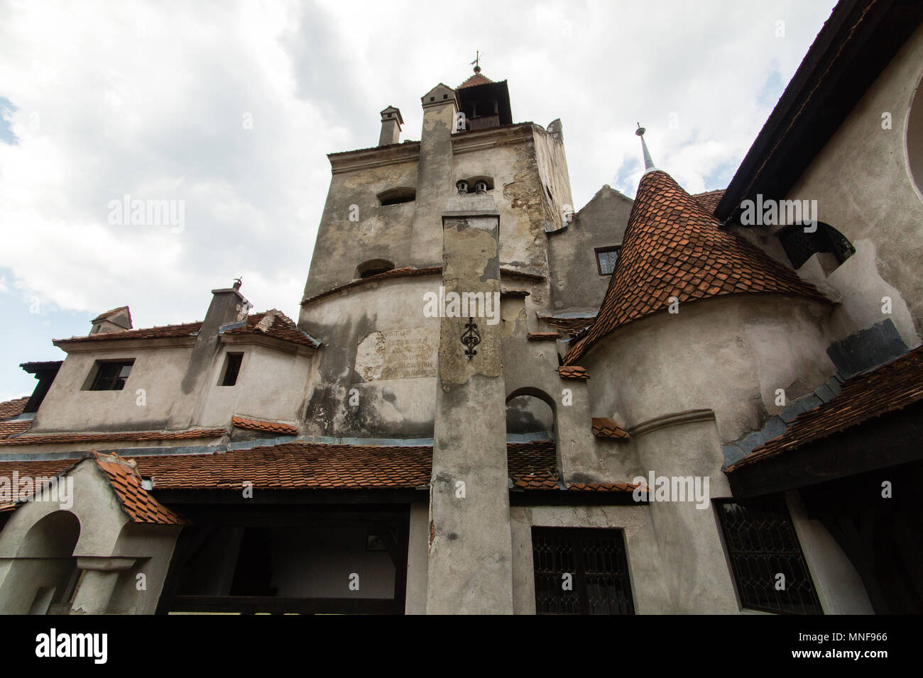 Bran, Romania - JULY 20 2017: The medieval Castle of Bran. The castle ...
