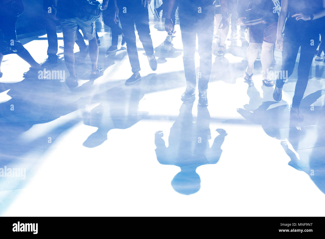 Double exposure people movement hi-res stock photography and images - Alamy