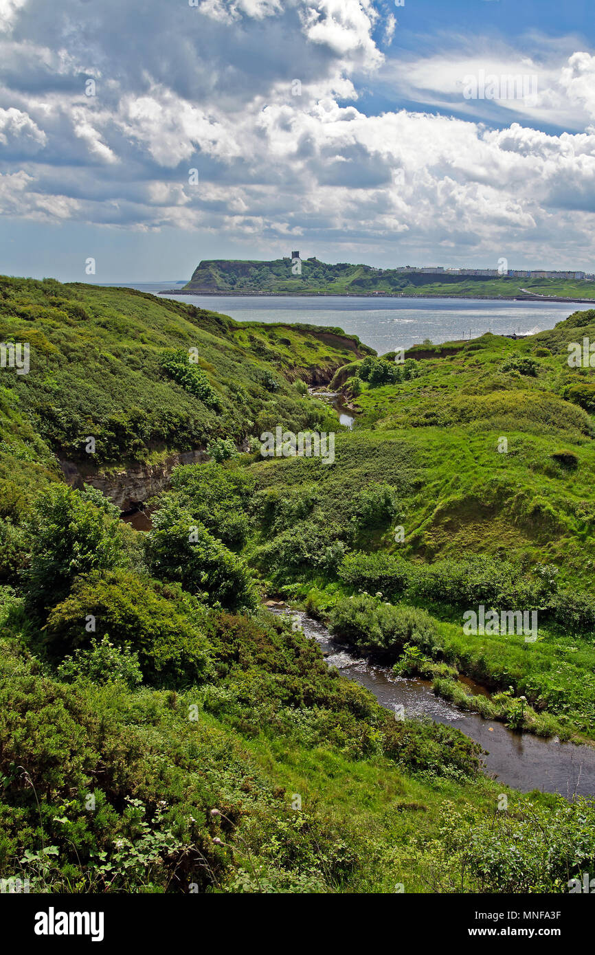 In England’s green and pleasant land. Summer sunshine lights Scalby ...