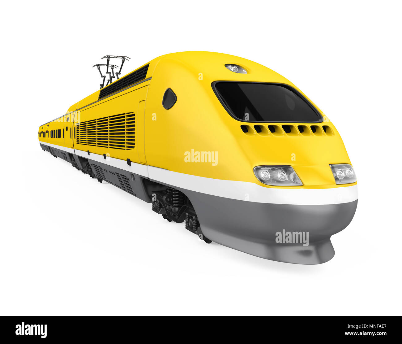 High Speed Train Isolated Stock Photo - Alamy