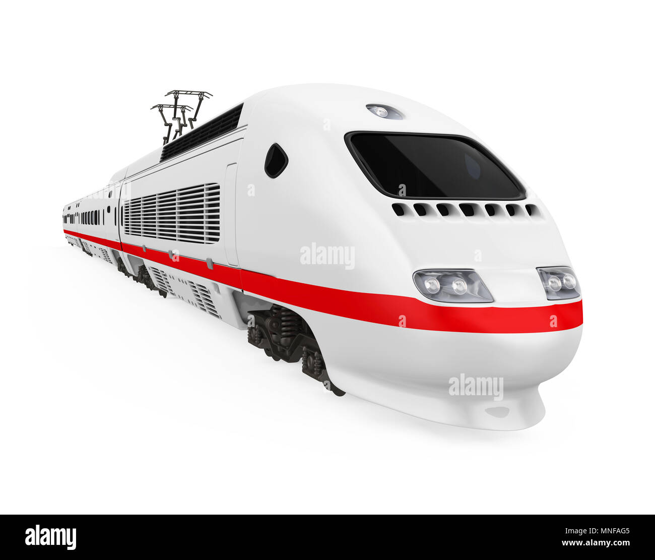 High Speed Train Isolated Stock Photo - Alamy