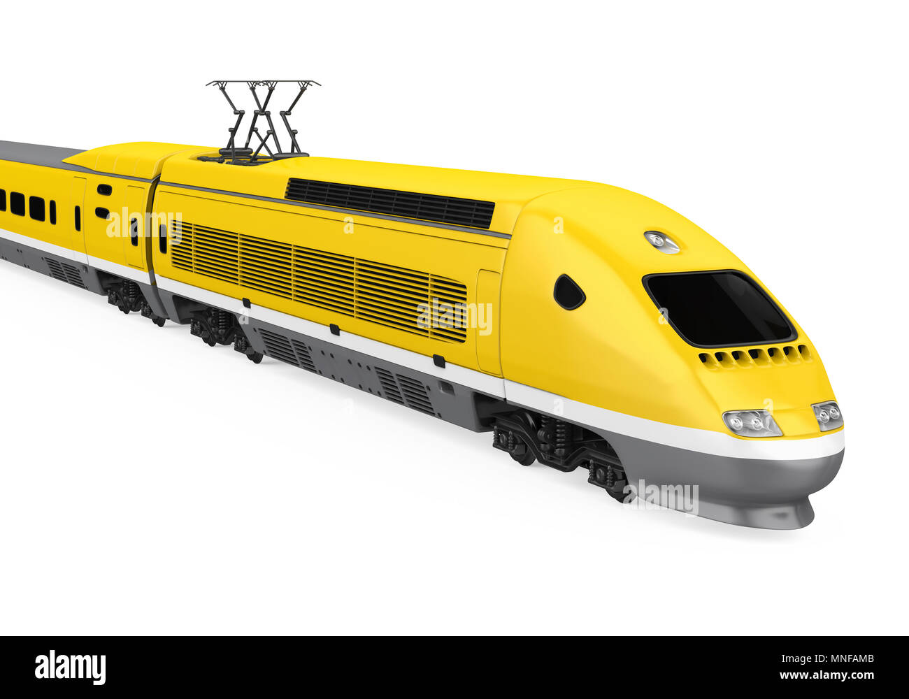 High Speed Train Isolated Stock Photo - Alamy