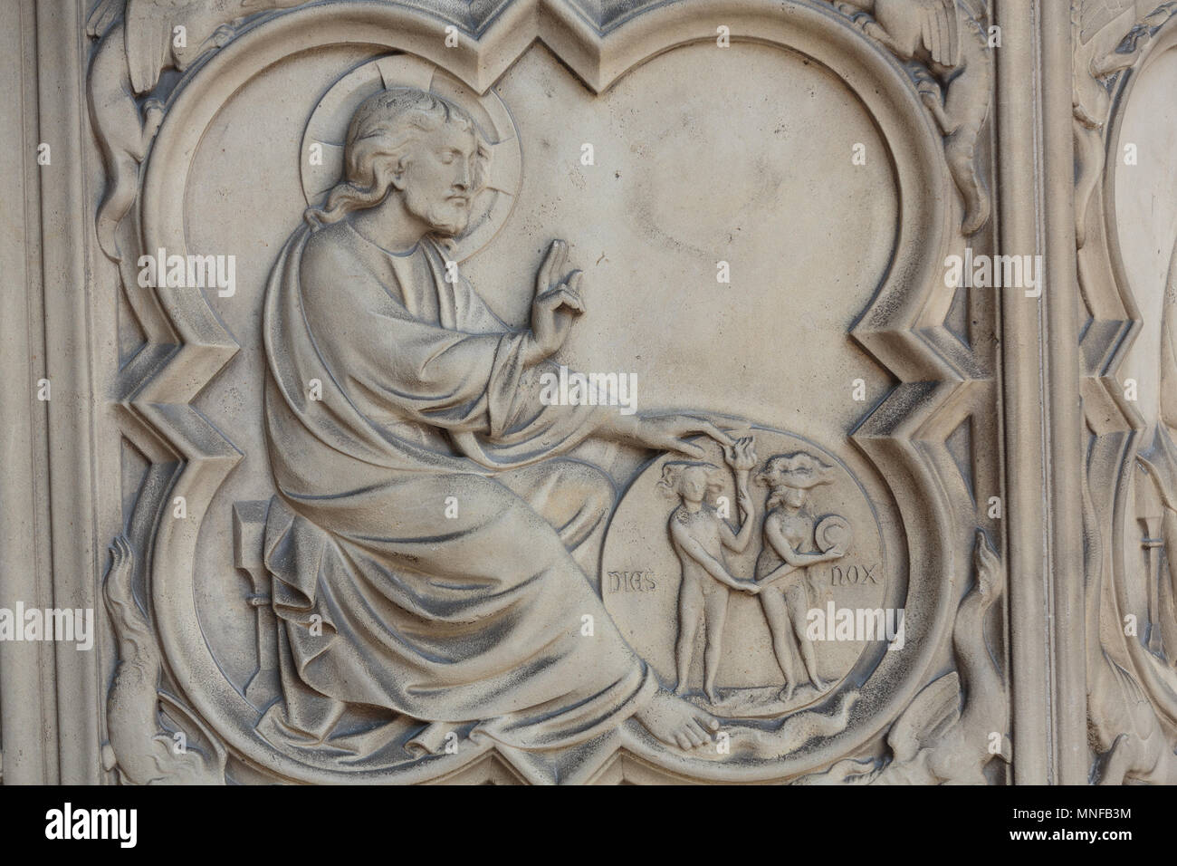 Paris - the Sainte-Chapelle (Holy Chapel).The base of the portal on ...