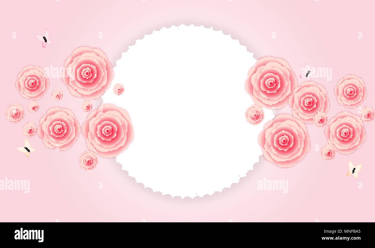 Romantic Love and Feelings Background Design with Frame for Your Text ...