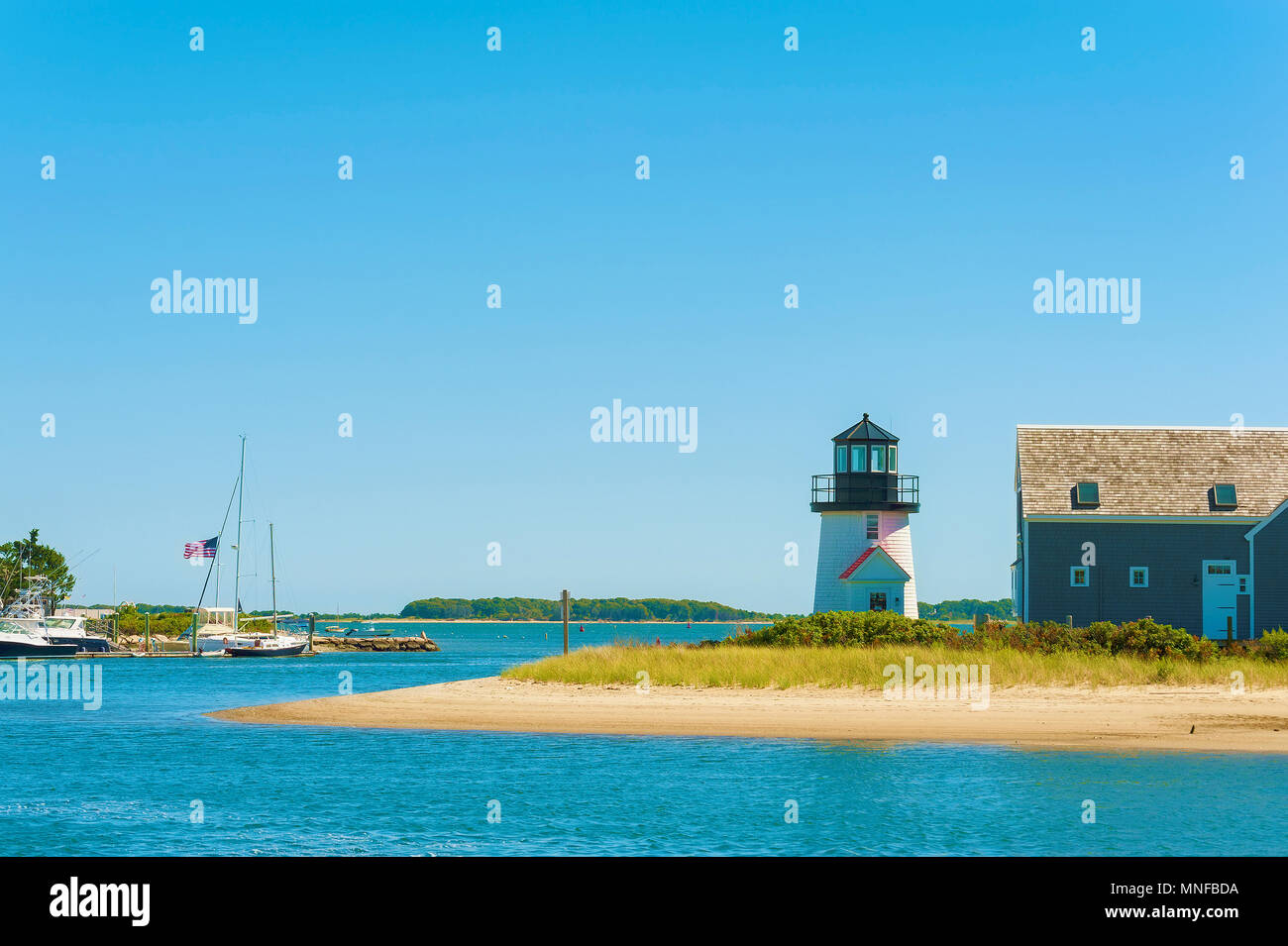 Hyannis Port, Massachusetts, USA - September 13, 2016: Lewis Bay ...