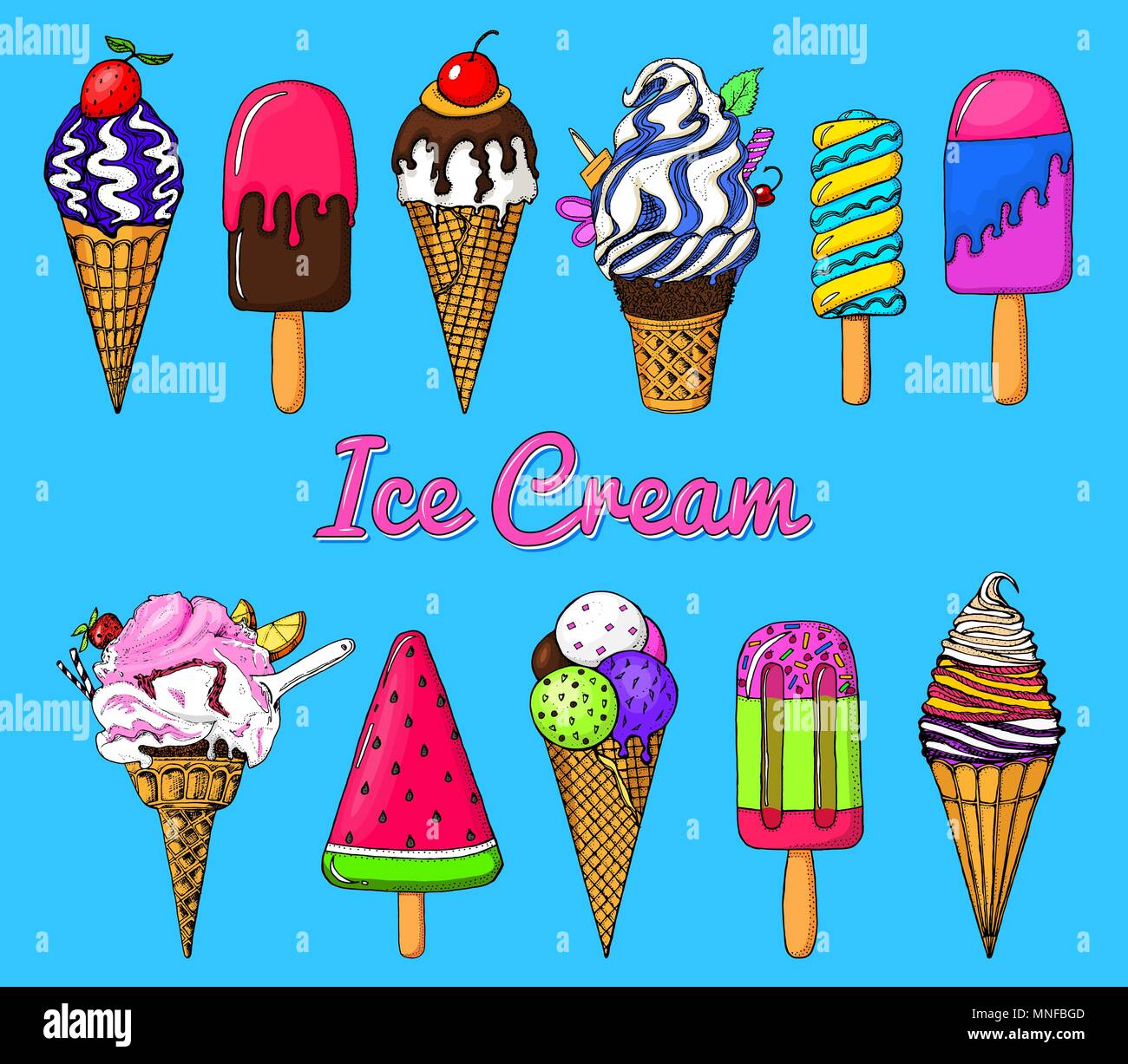 how to draw a realistic ice cream cone
