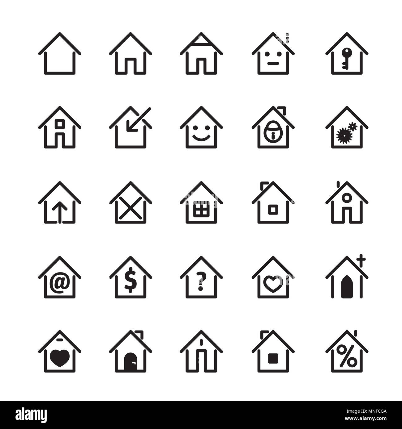 House vector art Cut Out Stock Images & Pictures - Alamy