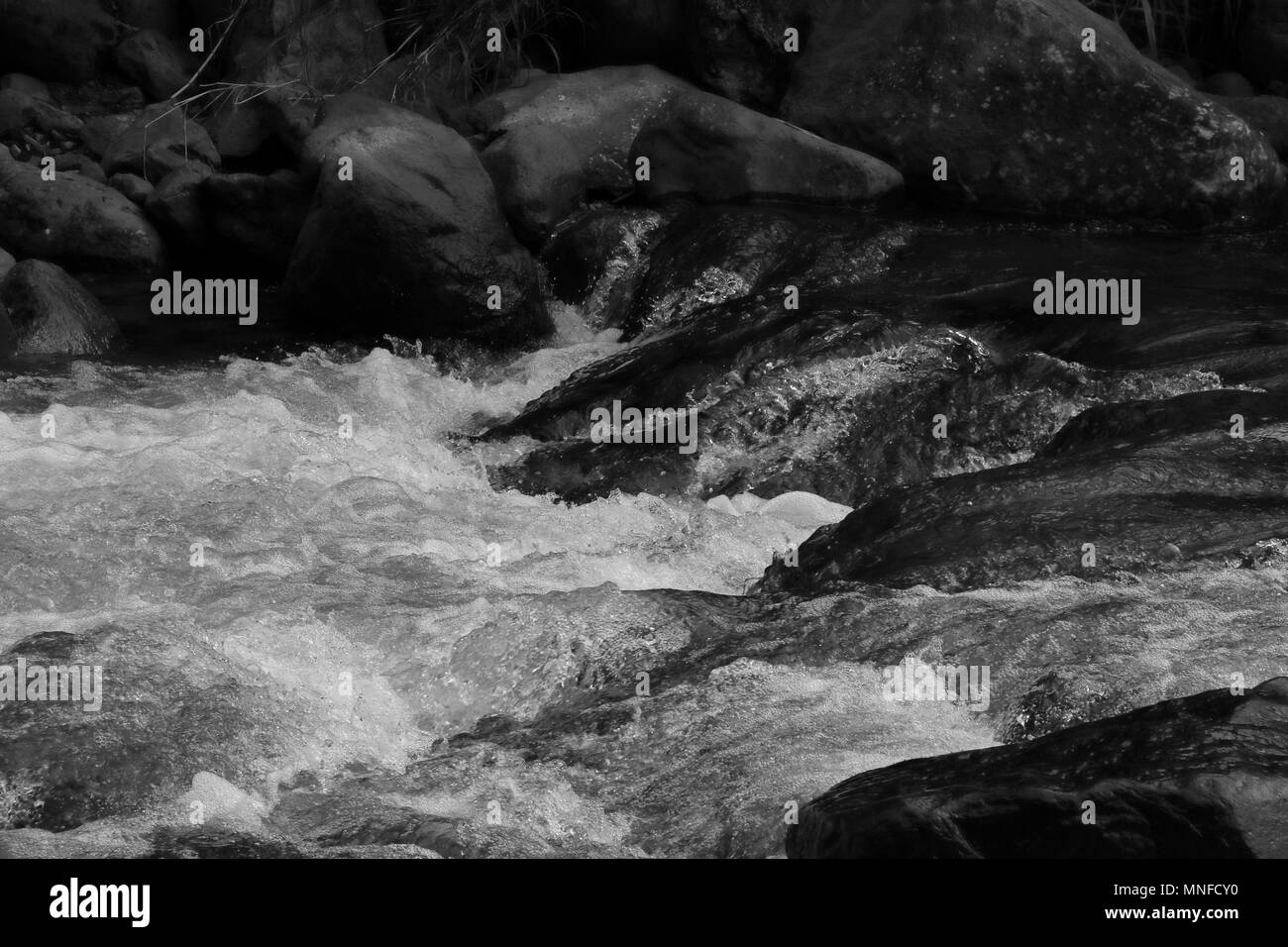 Black and White rapids Stock Photo - Alamy