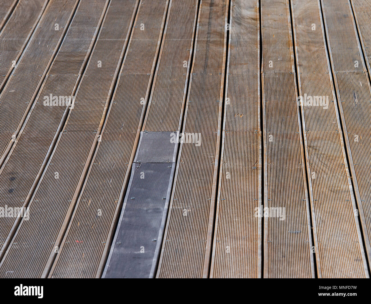 Texture of the brown wooden plank deck Stock Photo - Alamy
