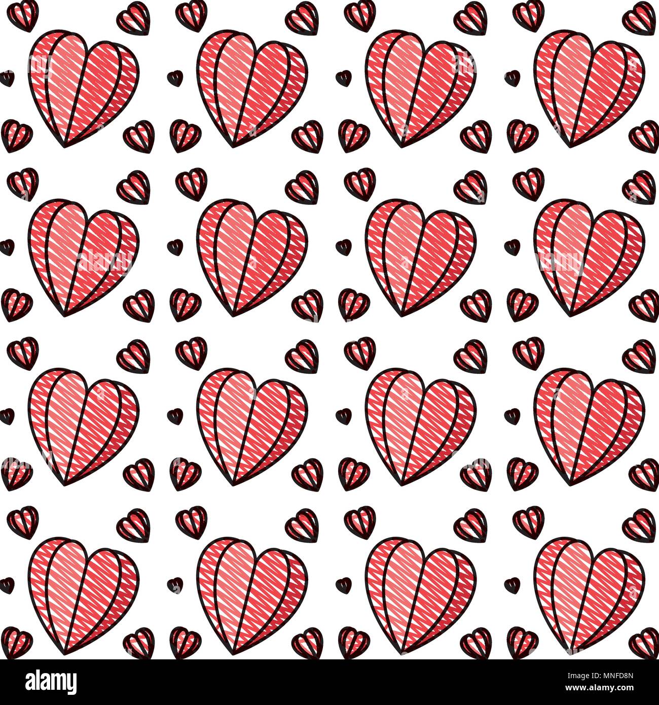 hearts love pattern background Stock Vector Image & Art - Alamy