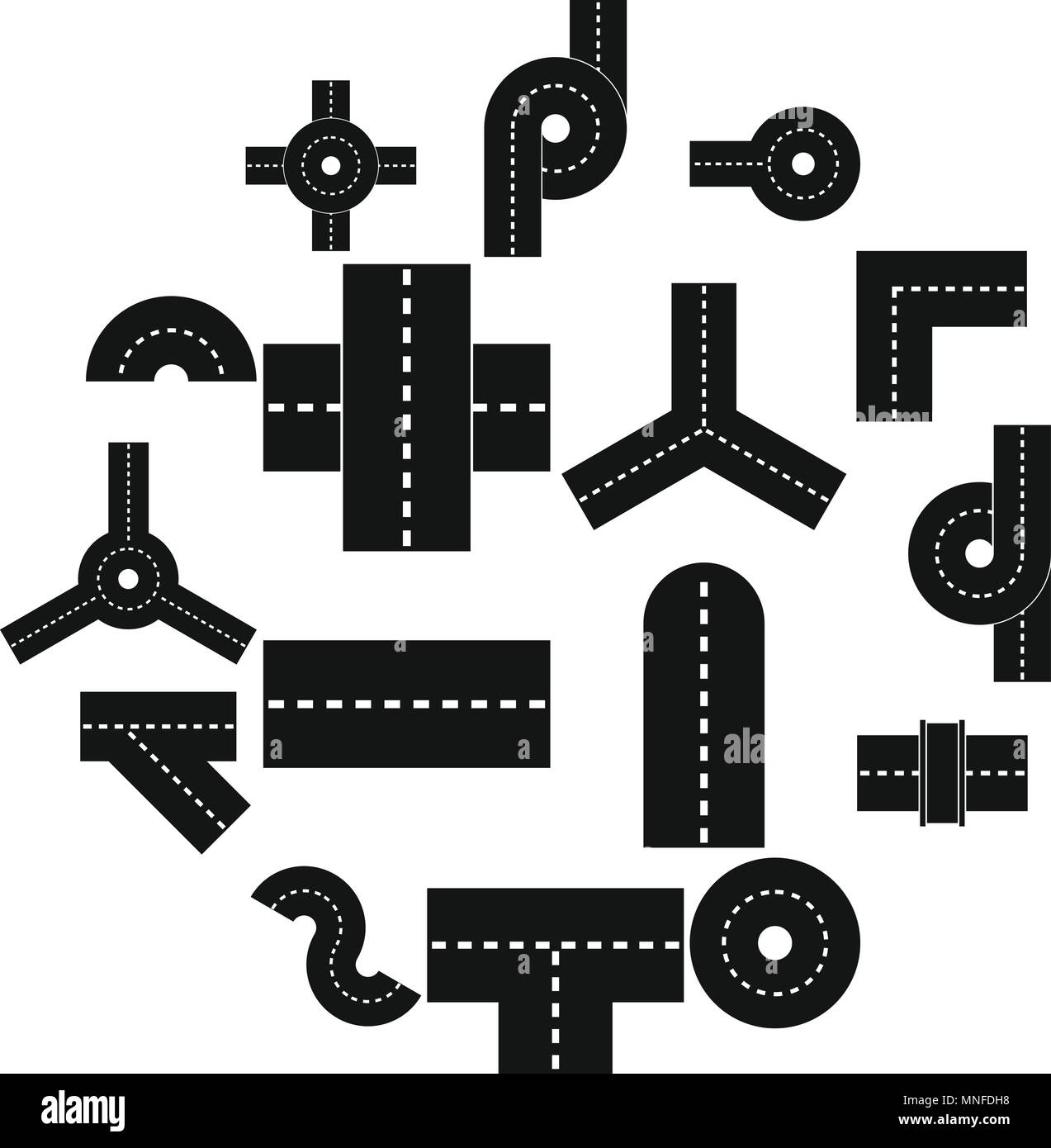 Straight tunnel Stock Vector Images - Alamy