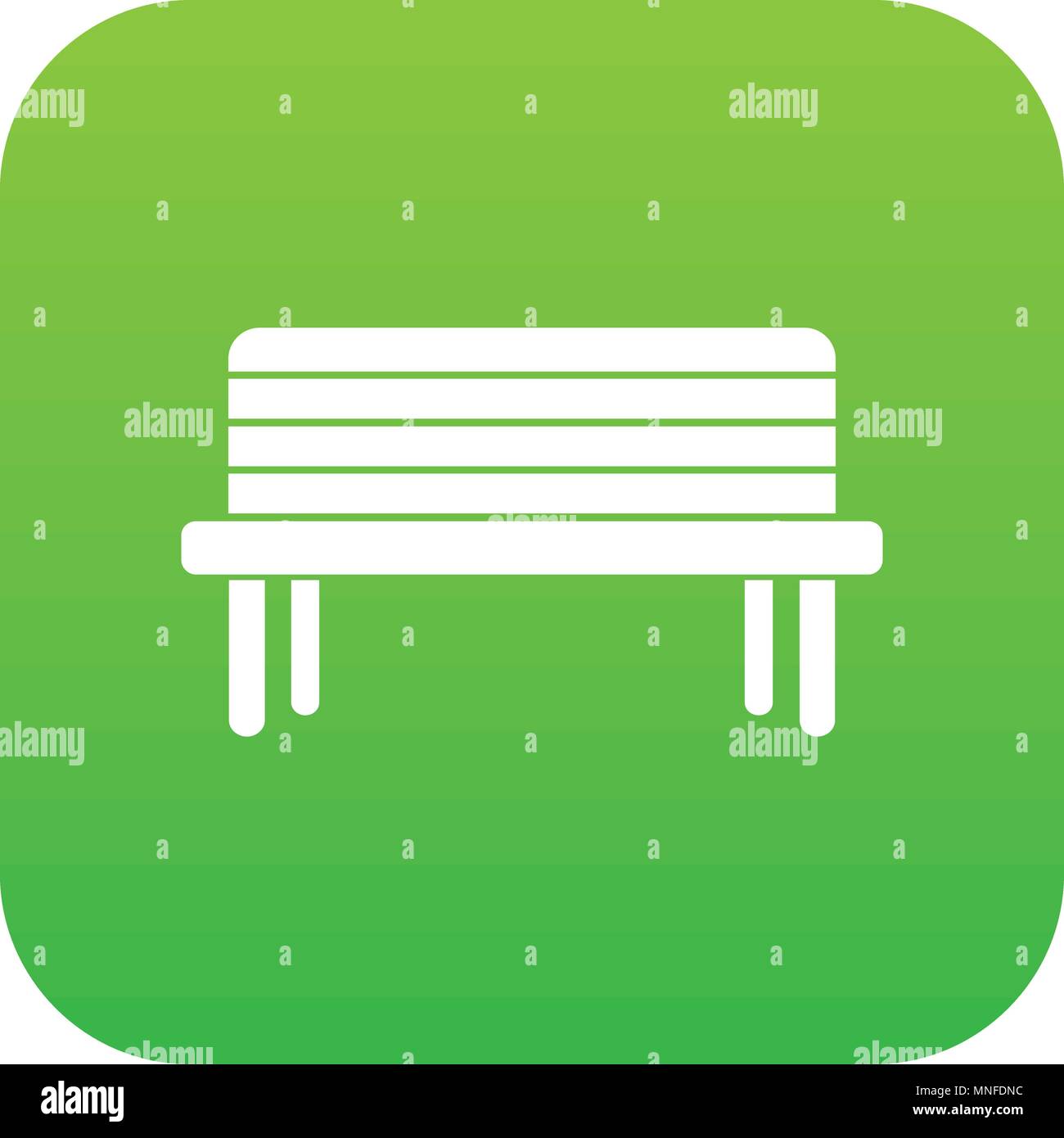 Street bench icon digital green Stock Vector Image & Art - Alamy