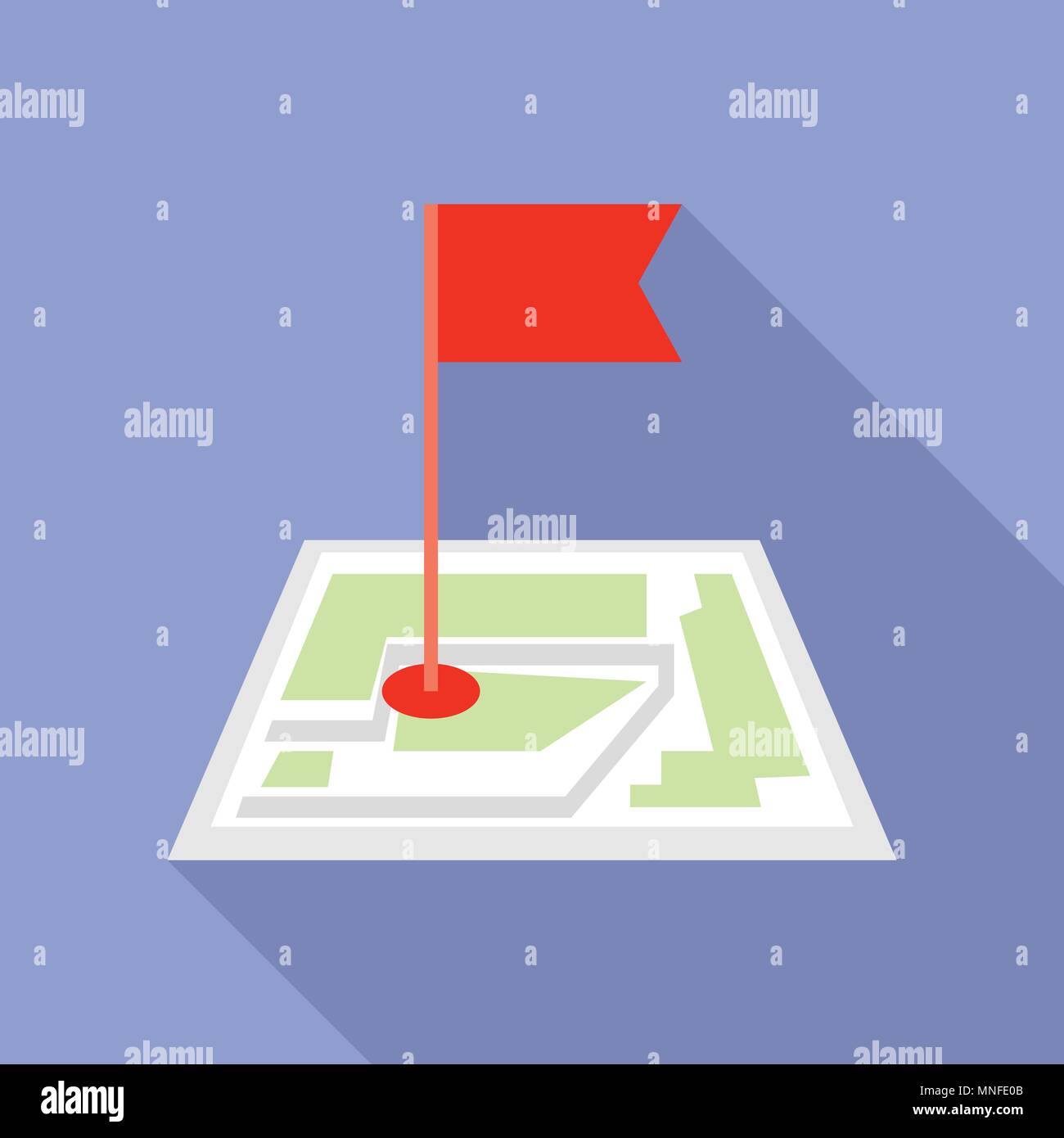 Flag map pin icon, flat style Stock Vector Image & Art - Alamy