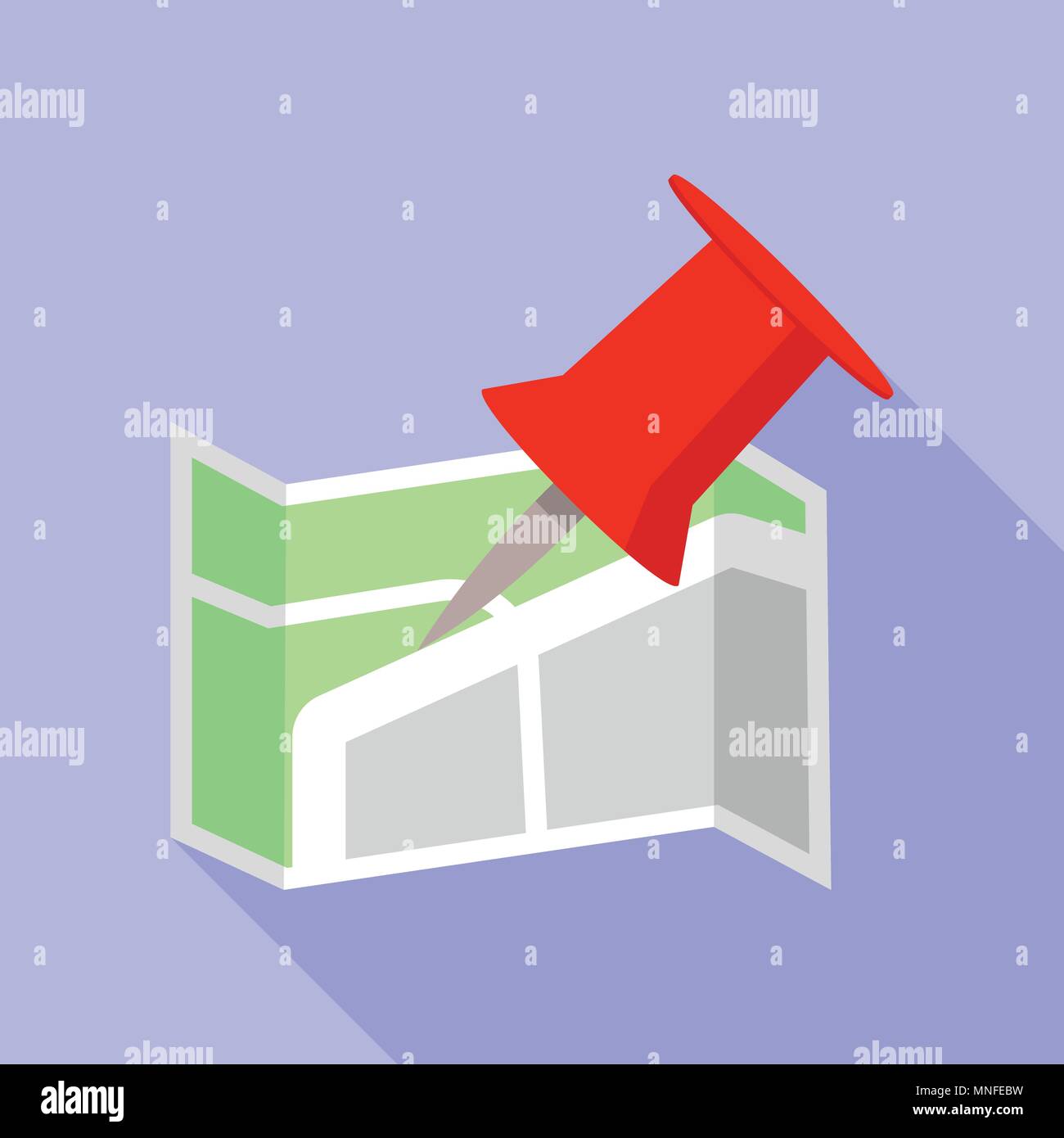 Office map pin icon, flat style Stock Vector Image & Art - Alamy