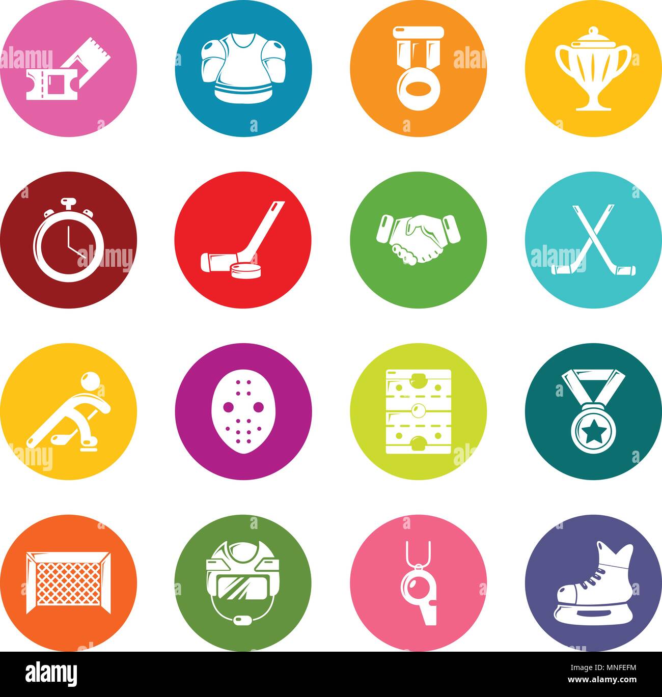 Hockey icons set colorful circles vector Stock Vector Image & Art - Alamy Hockey icons set colorful circles vector Stock Vector Image & Art - Alamy