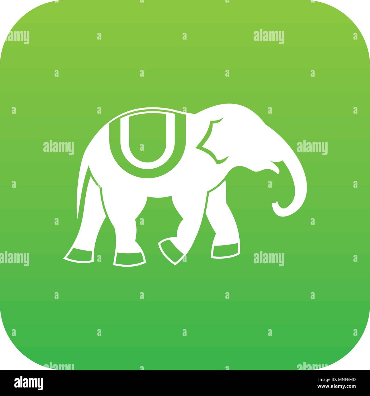 Elephant icon digital green Stock Vector Image & Art - Alamy