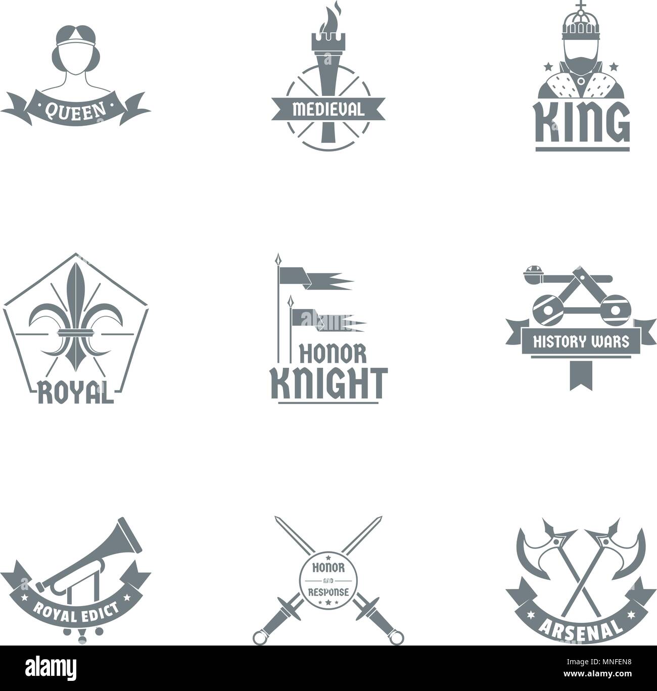 Honor logo set, simple style Stock Vector Image & Art - Alamy