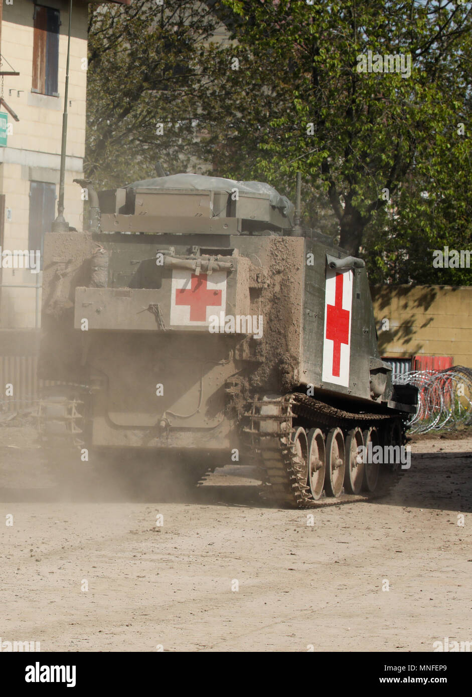 A Latvian Army FV104 Samaritan armoured ambulance Stock Photo - Alamy
