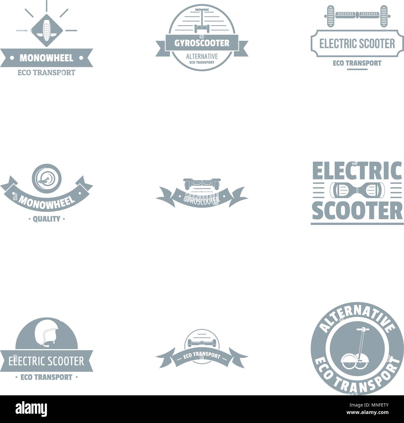 Motor scooter logo set, simple style Stock Vector Image & Art - Alamy