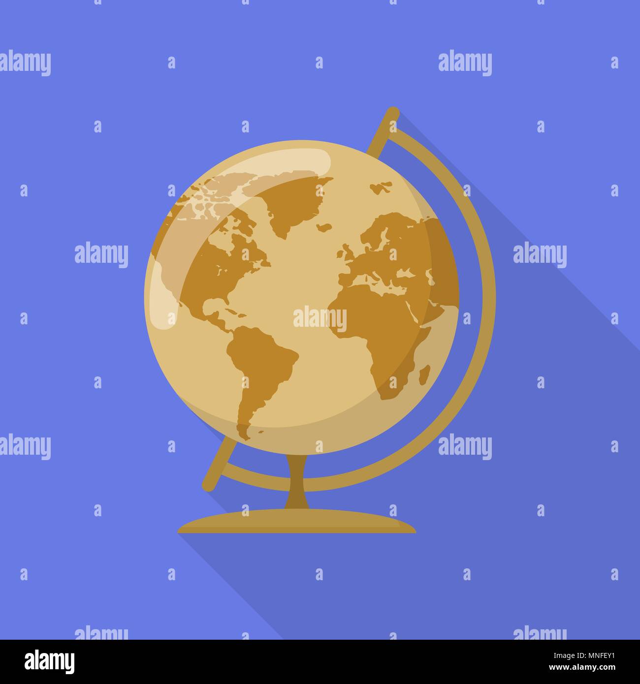 Brown globe icon, flat style Stock Vector Image & Art - Alamy
