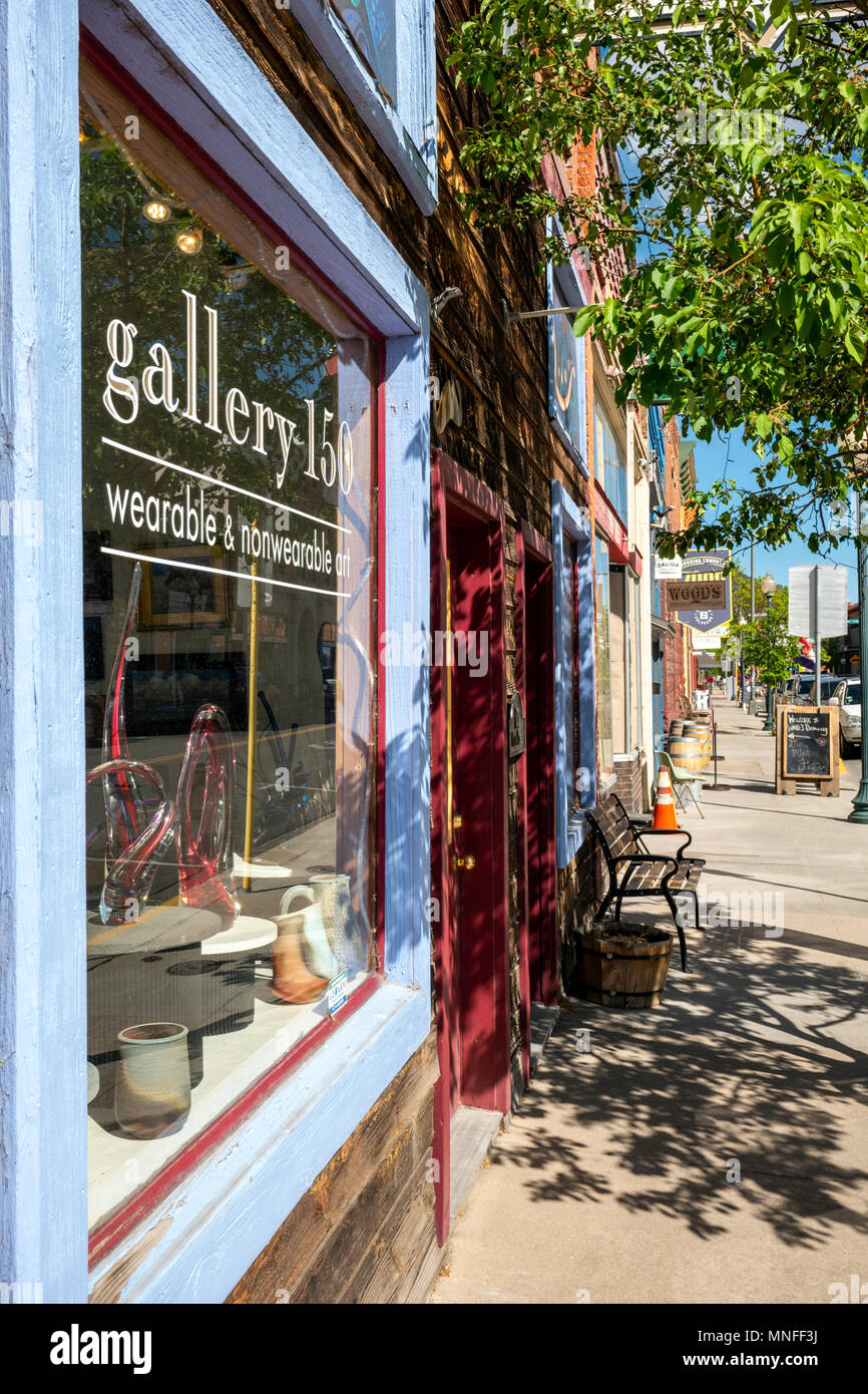 Gallery 150; historic downtown district, small mountain town of Salida ...