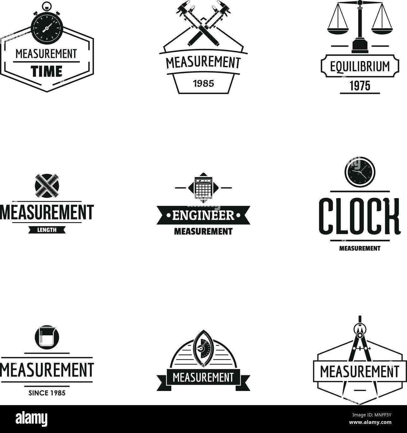 Implementor logo set, simple style Stock Vector Image & Art - Alamy