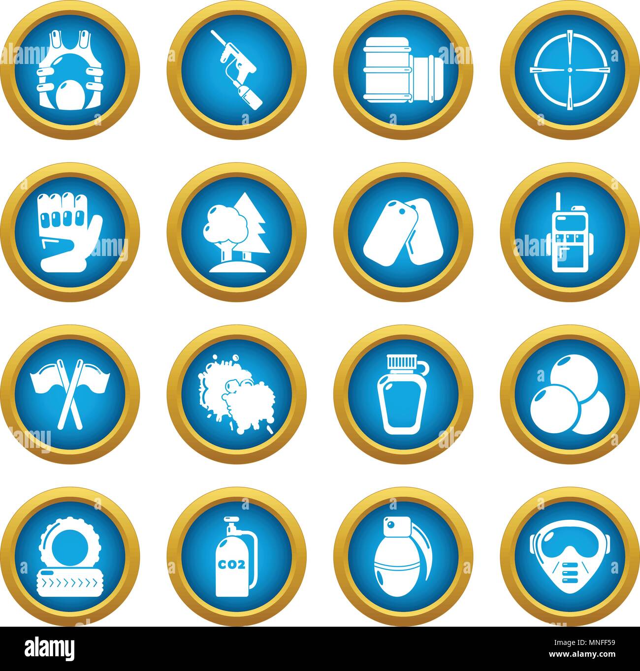 Hand paintball grenade icon Stock Vector Images - Alamy