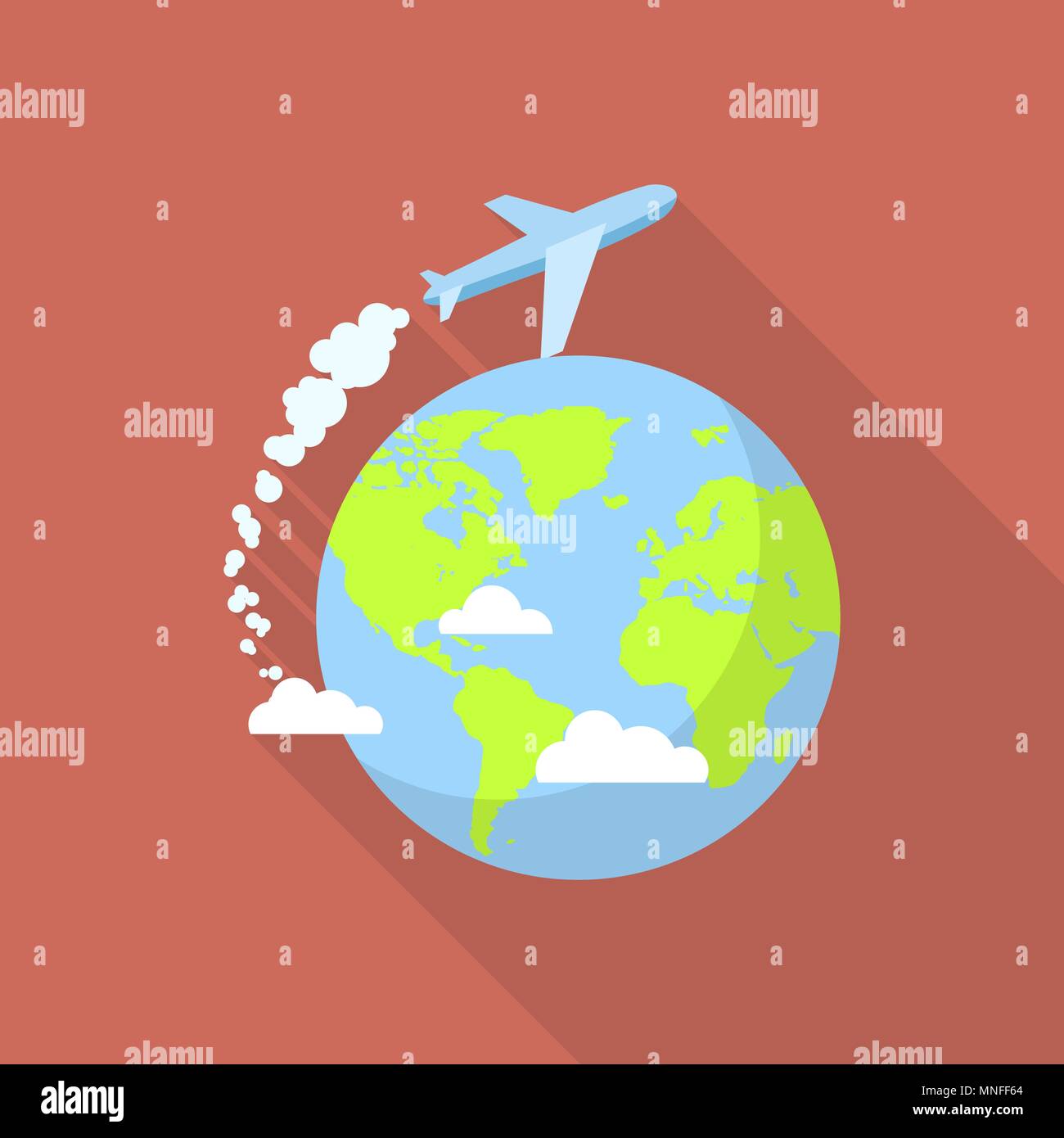 International air tour icon, flat style Stock Vector Image & Art - Alamy