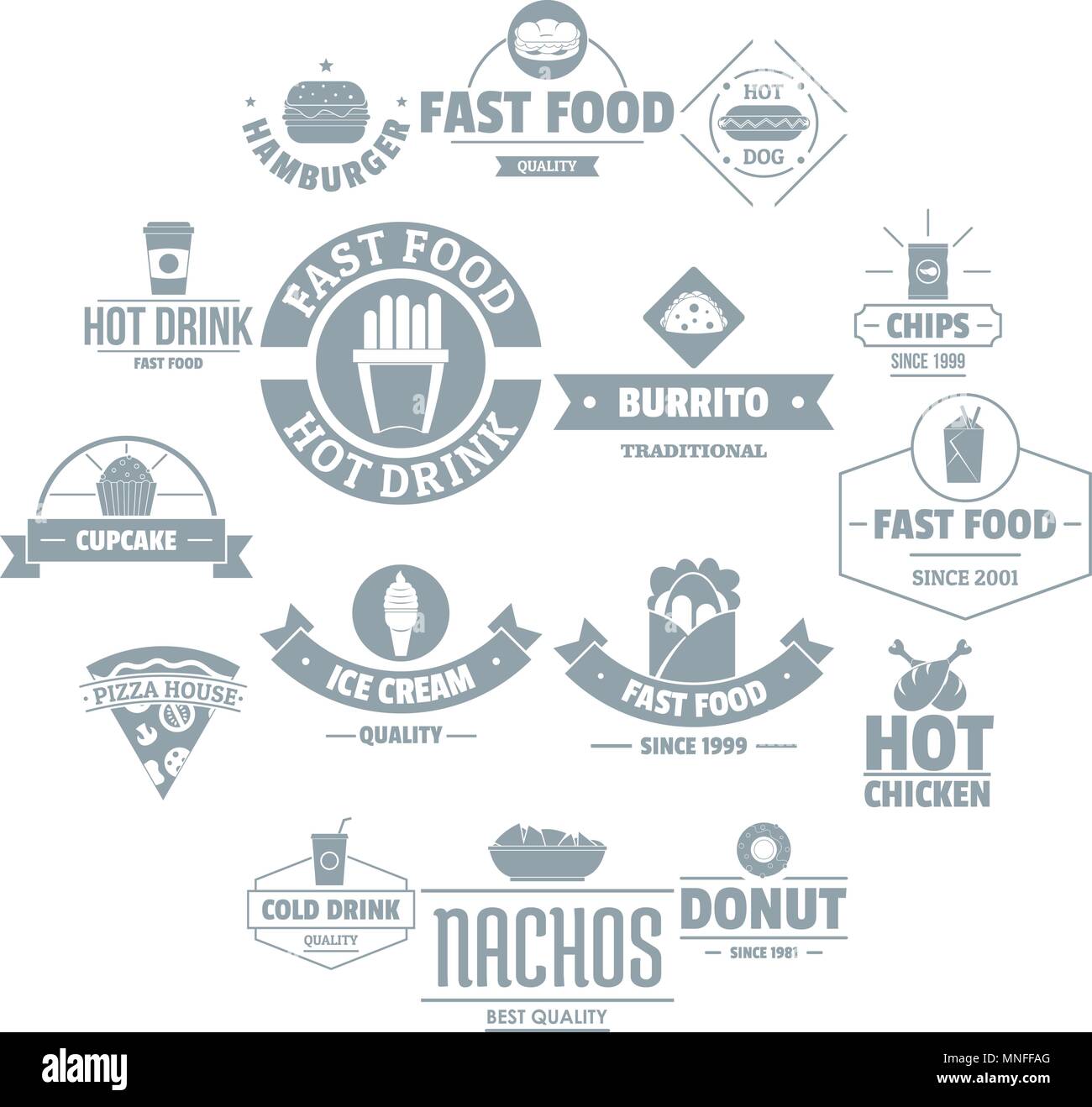 Fast Food Logo High Resolution Stock Photography and Images - Alamy