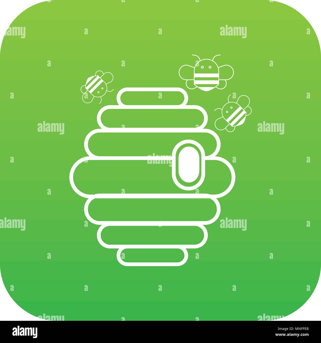 Swarm icon green vector Stock Vector Image & Art - Alamy