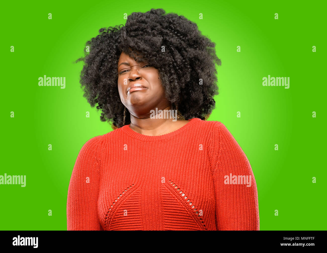 Beautiful african woman crying depressed full of sadness expressing sad ...