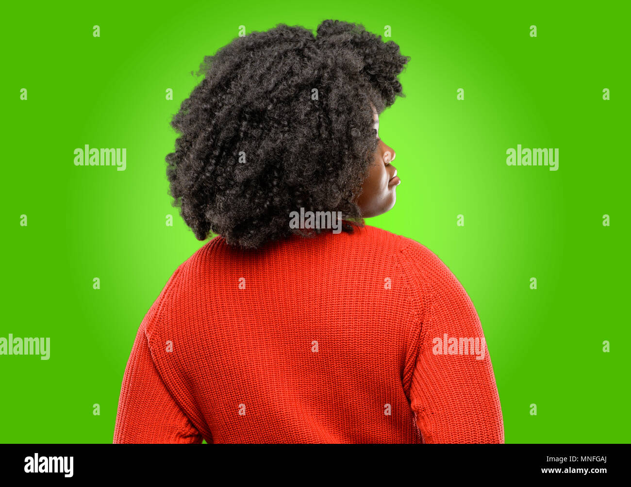 Beautiful african woman backside, rear view Stock Photo - Alamy