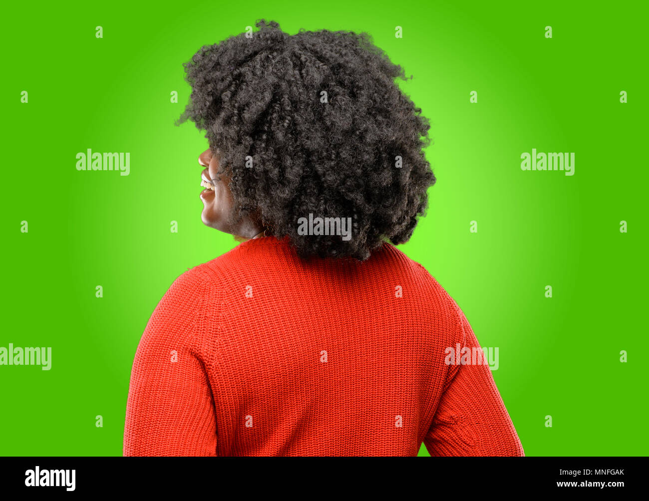 Beautiful african woman backside, rear view Stock Photo - Alamy