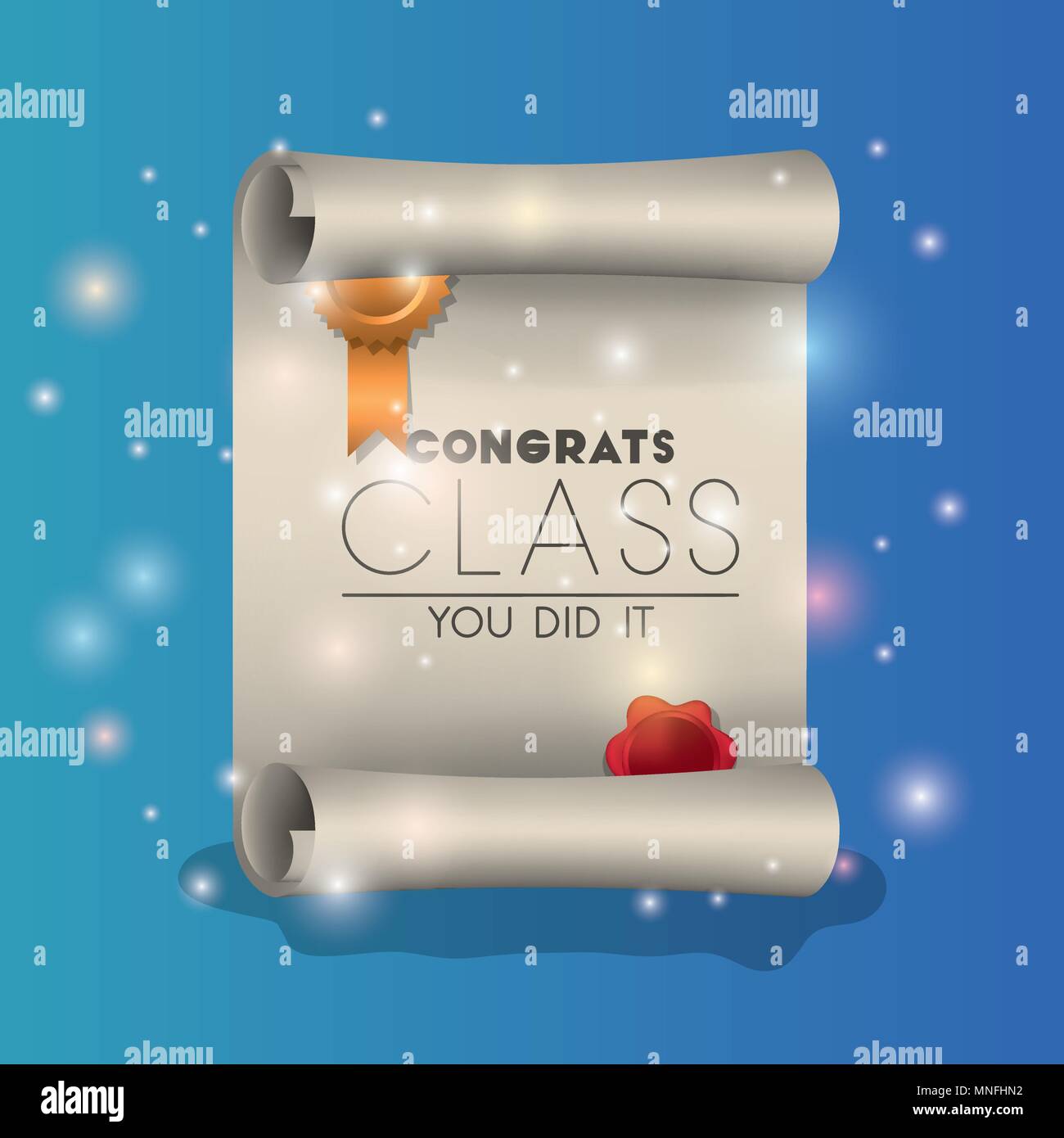 congrats class certificate diploma Stock Vector Image & Art - Alamy