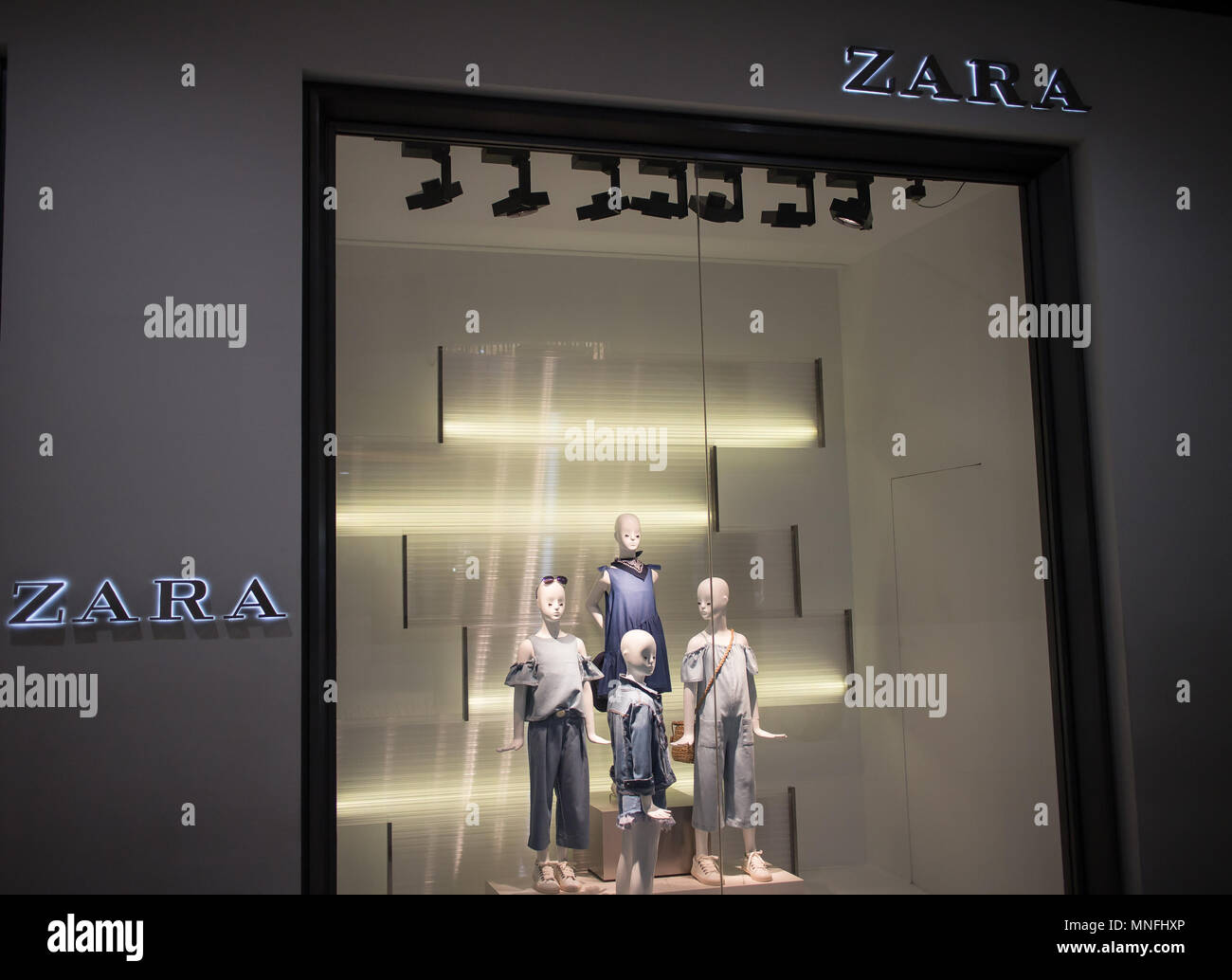 CHIANG MAI, THAILAND - MAY 16 2018: ZARA shop.ZARA clothing design and ...