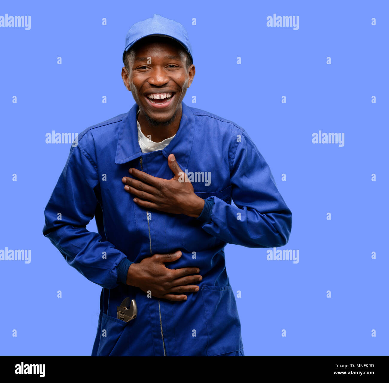 Happy African Construction Worker High Resolution Stock Photography and ...