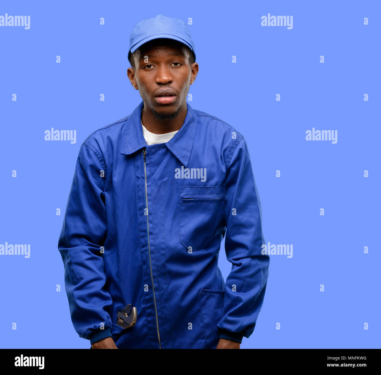 Frustrated plumber hi-res stock photography and images - Alamy