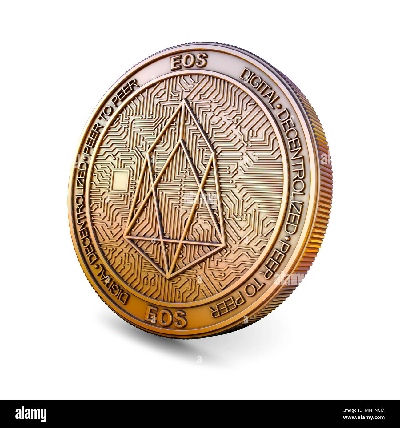 Eos cryptocurrency logo hi-res stock photography and images - Alamy