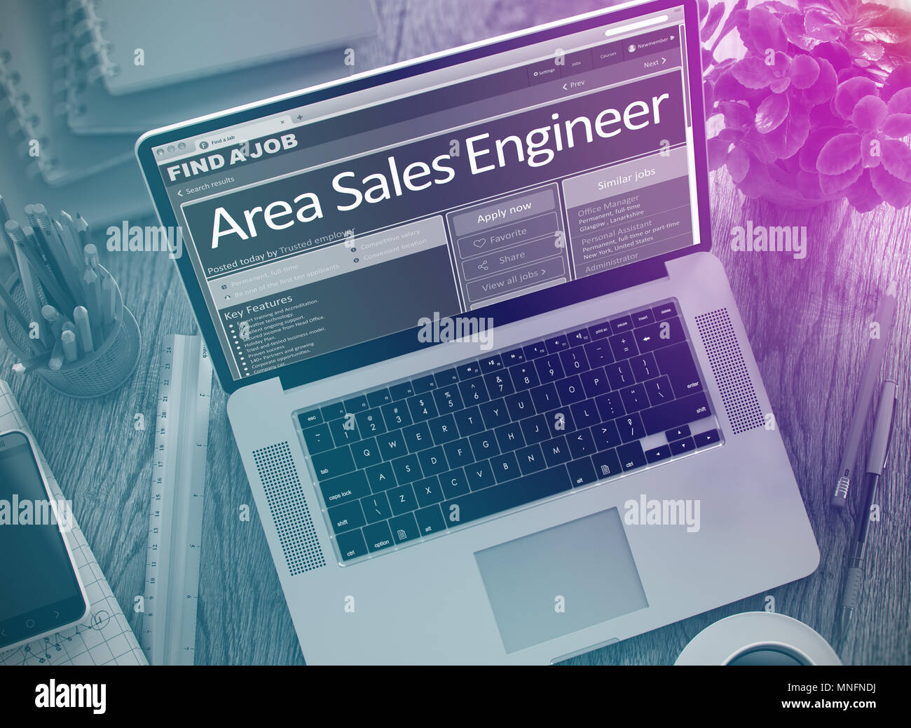 Area Sales Engineer Wanted. 3D Stock Photo - Alamy