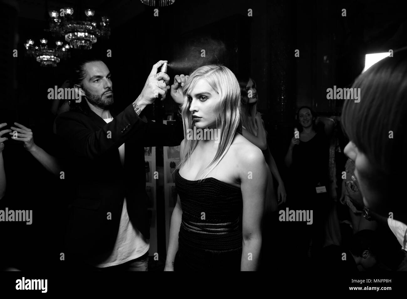 Candid backstage Black and White Stock Photos & Images - Alamy