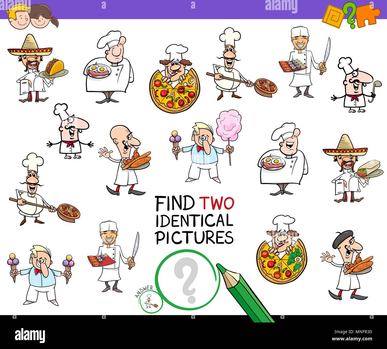 Two children look Stock Vector Images - Alamy