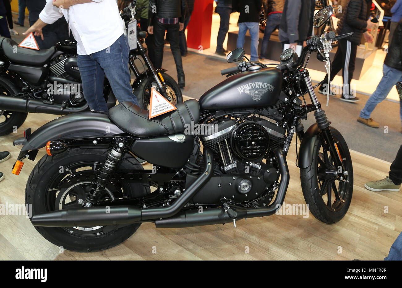 ISTANBUL, TURKEY - FEBRUARY 25, 2018: Harley-Davidson Motorcycle on ...