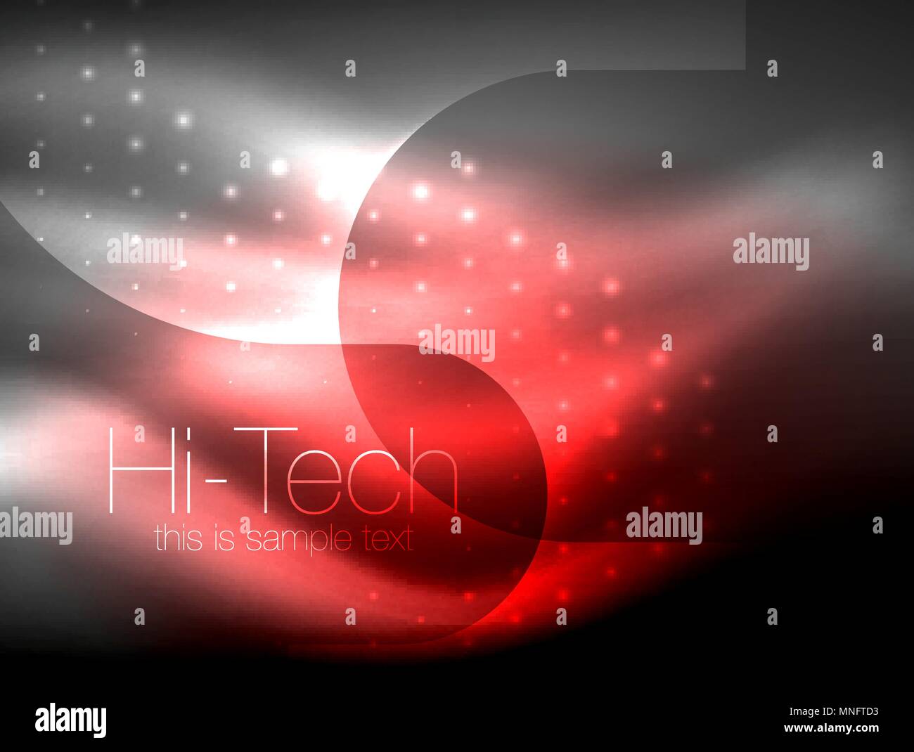 Glittering neon glowin wave, techno modern art abstract background ...