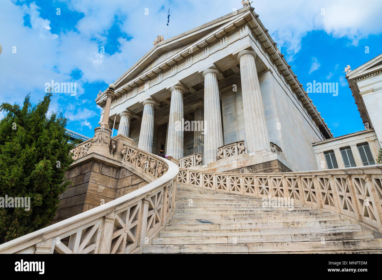 National library in the center of Athens Greece Stock Photo - Alamy