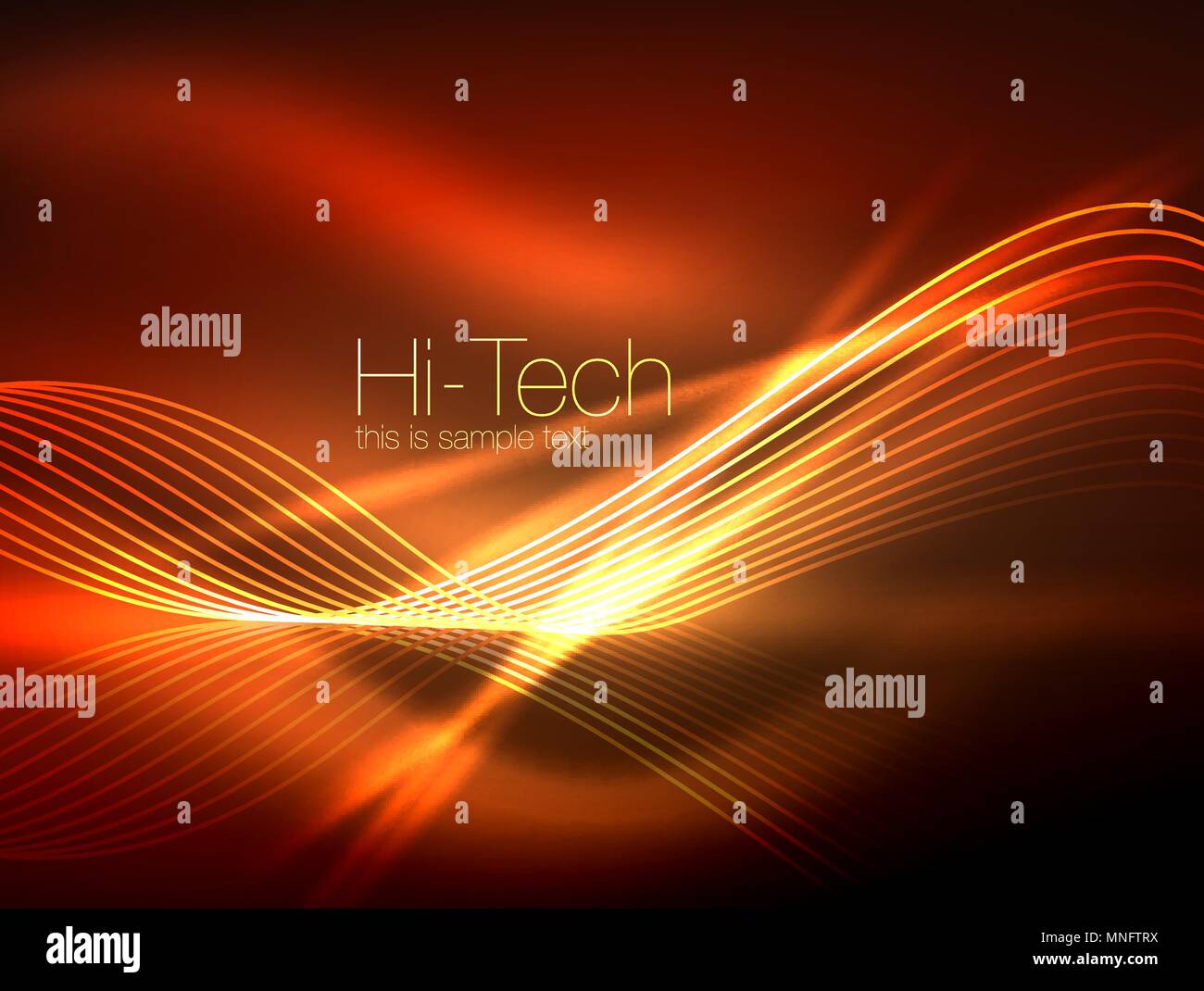 Elegant neon flowing stripes, smooth waves with light effects. Elegant ...