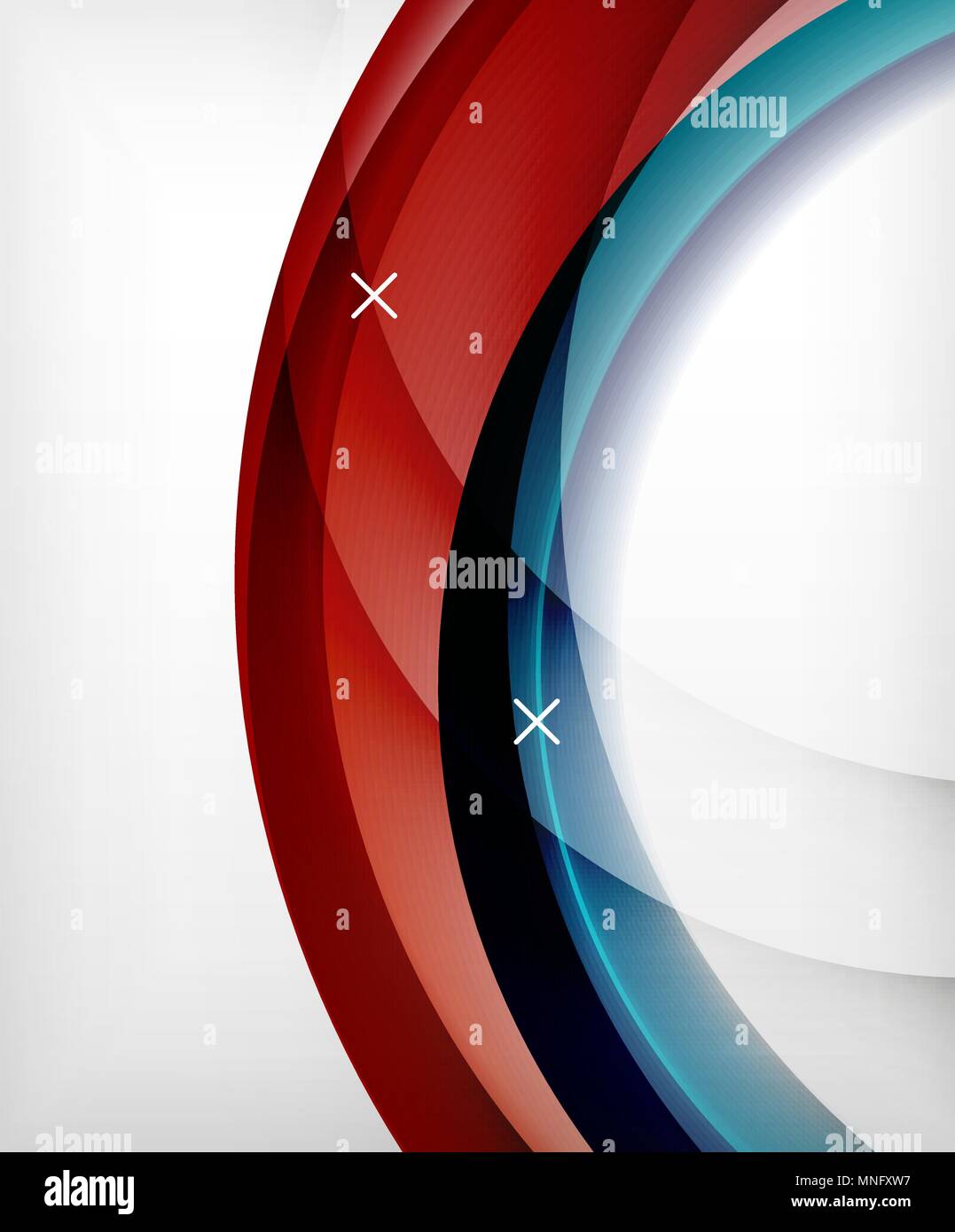 Glossy wave vector background with light and shadow effects, white ...