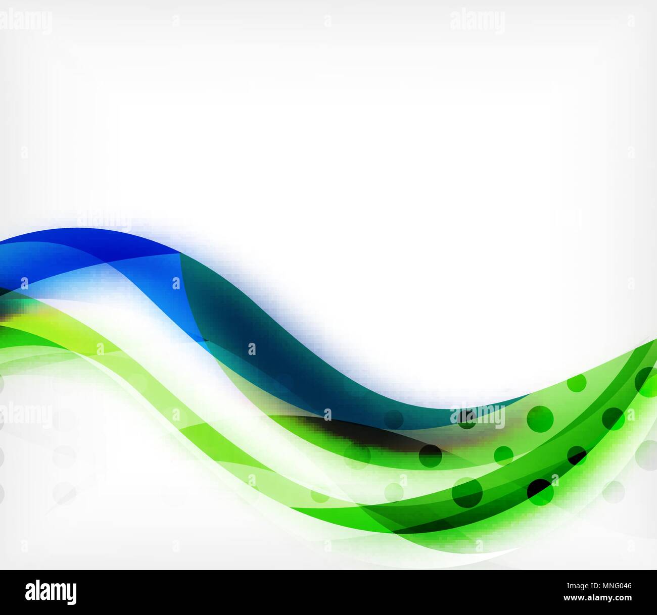 Vector colorful wavy stripe on white background with blurred effects ...
