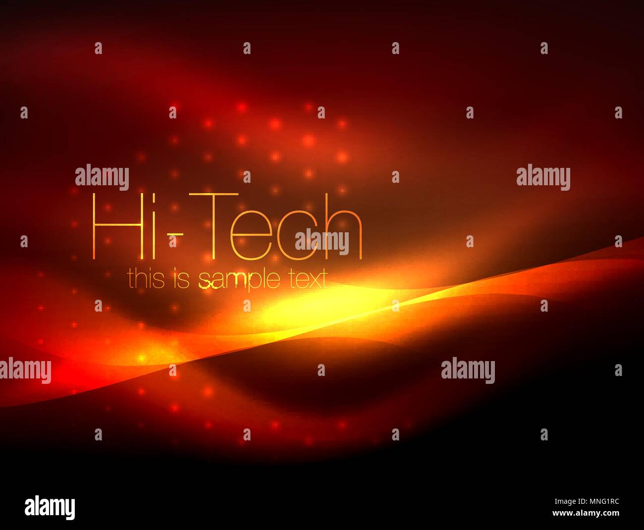 Glittering neon glowin wave, techno modern art abstract background ...