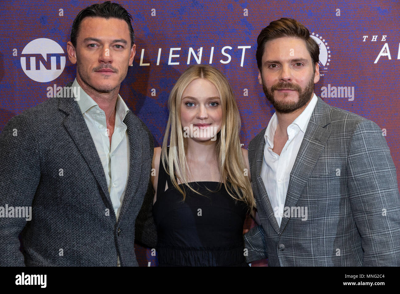 New York, United States. 15th May, 2018. Luke Evans, Dakota Fanning ...