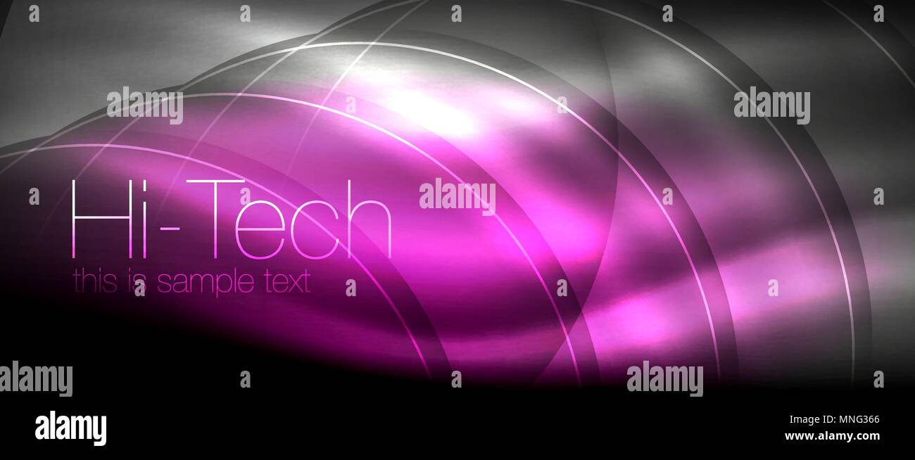 Glossy light effect neon glowing waves, shiny lights. Glossy light ...